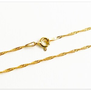 16 18 20 Gold-plated Chain Singapore Chain Gold Chain Silver Chain ...