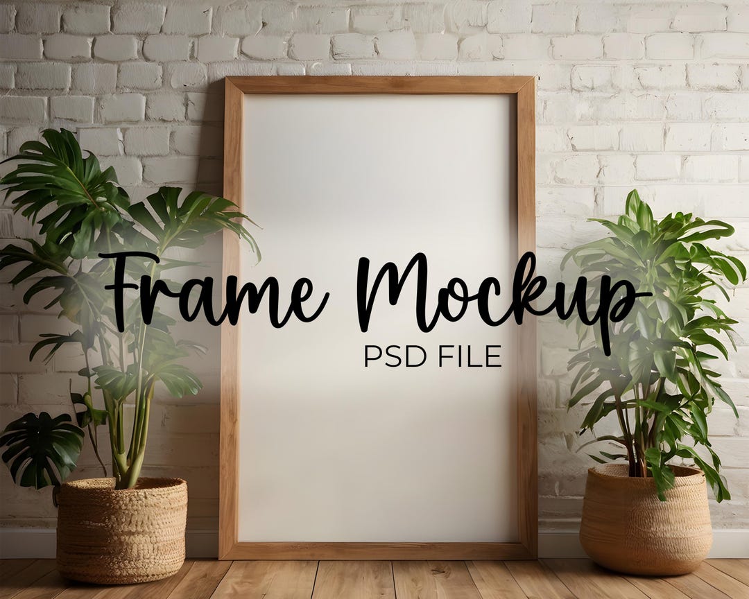 Versatile Vertical Frame Template for Mockups: High-quality PSD Mockup ...