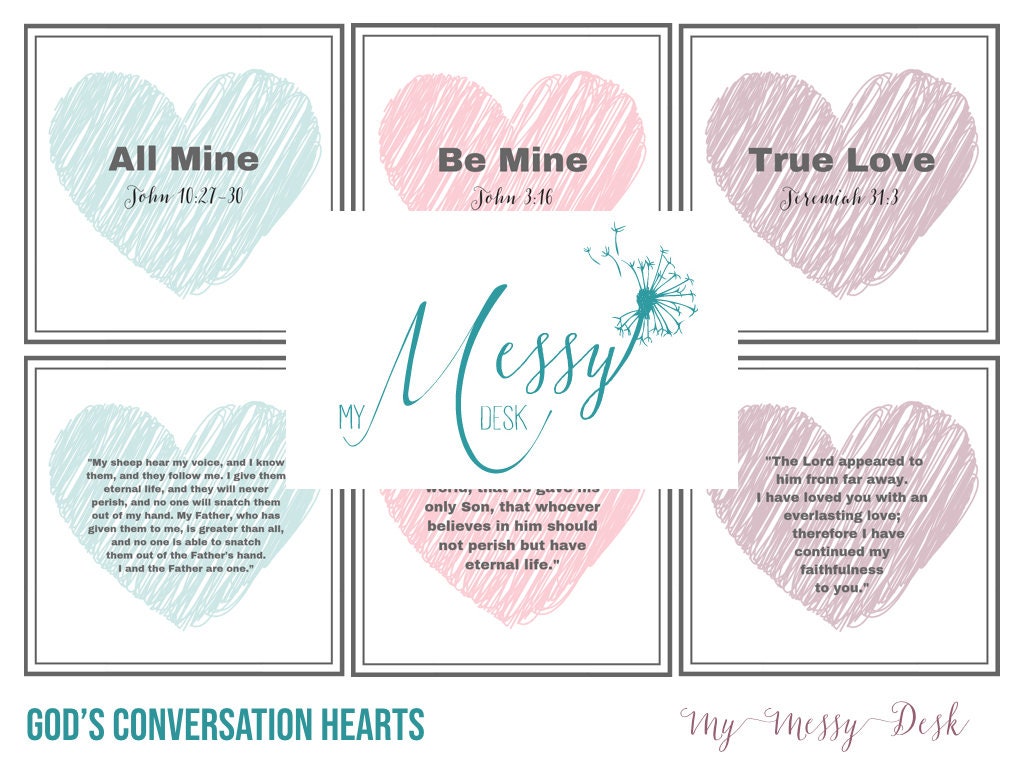 God's Conversation Hearts Digital Download - Etsy