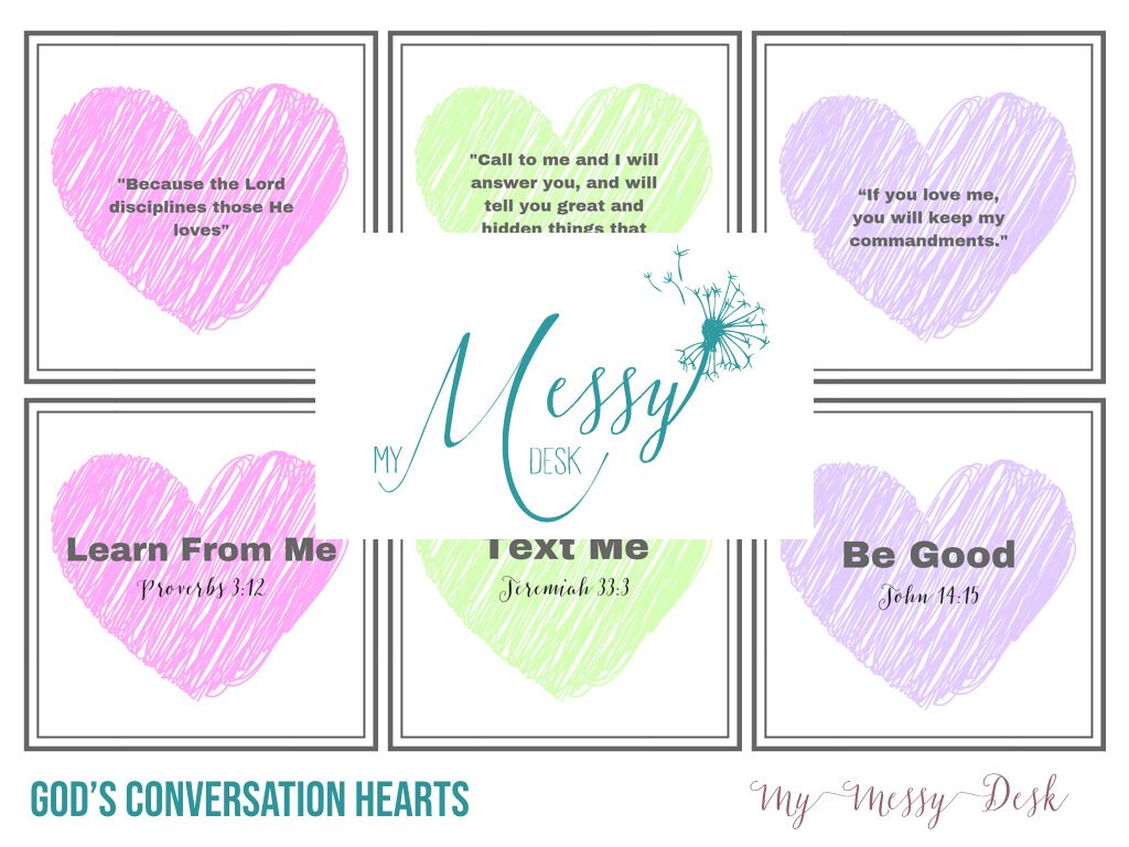 God's Conversation Hearts Digital Download - Etsy