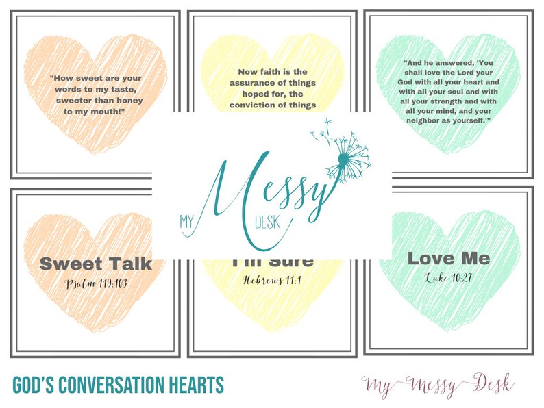 God's Conversation Hearts Digital Download - Etsy