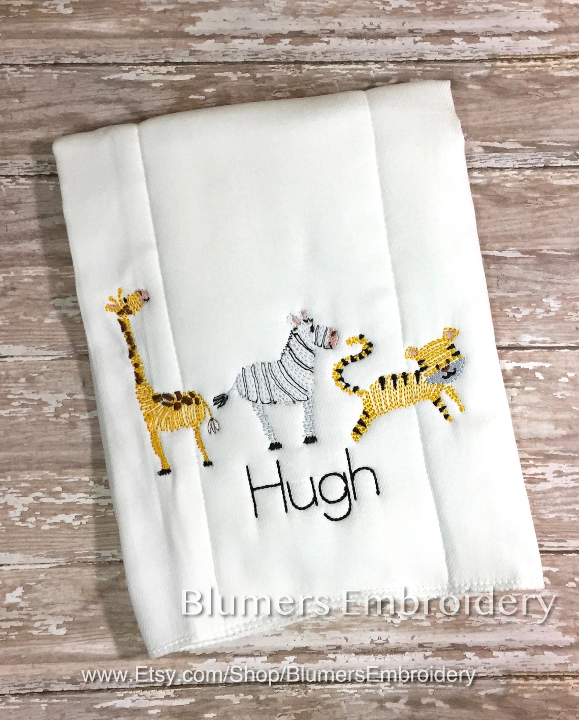 Jungle Zoo Animals Monogrammed Embroidered Bodysuit/t | Etsy