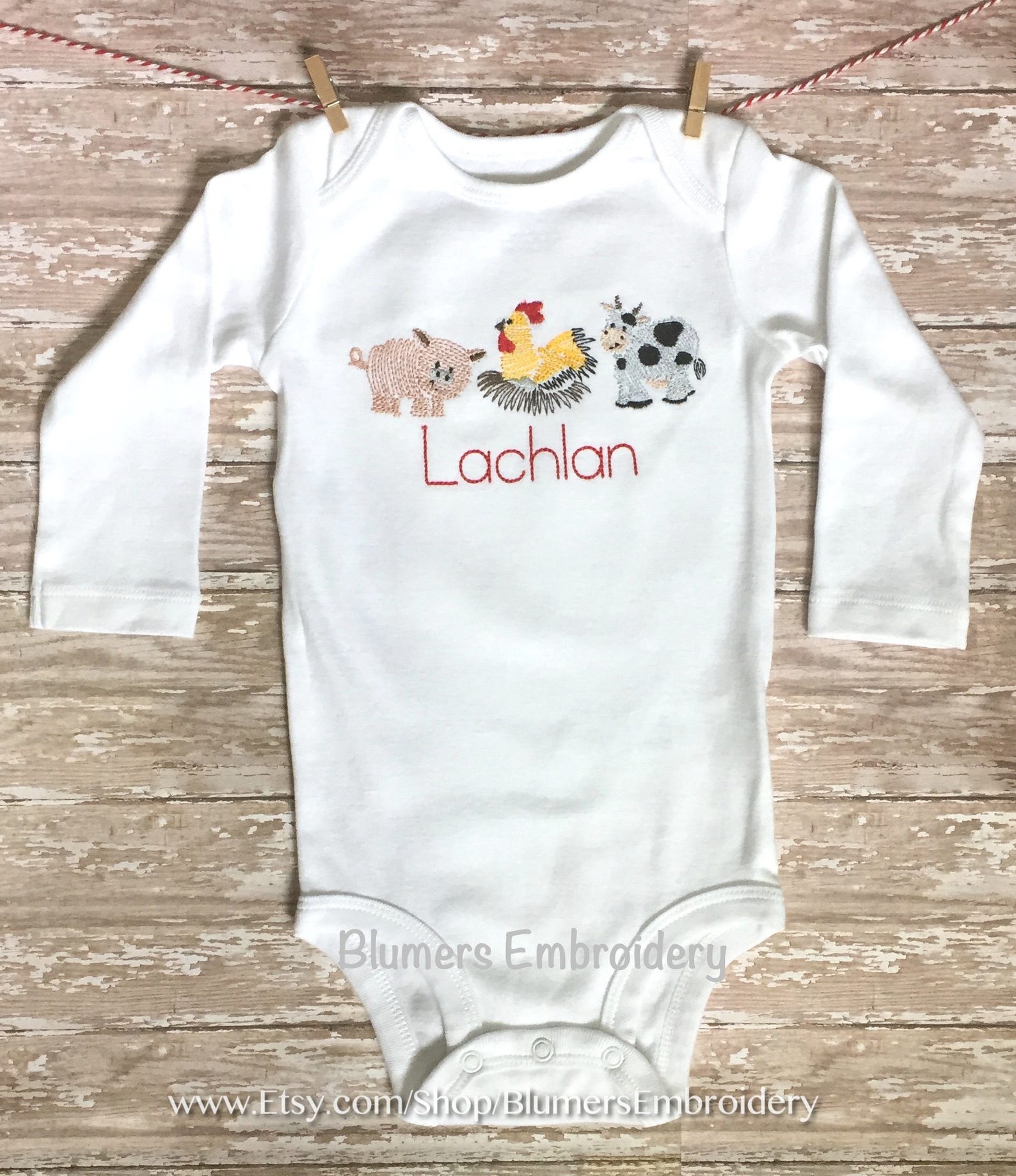 Jungle Zoo Animals Monogrammed Embroidered Bodysuit/t | Etsy