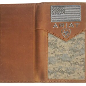 Custom Ariat Green Digital Camo Long Wallet Military Mason Fireman ...