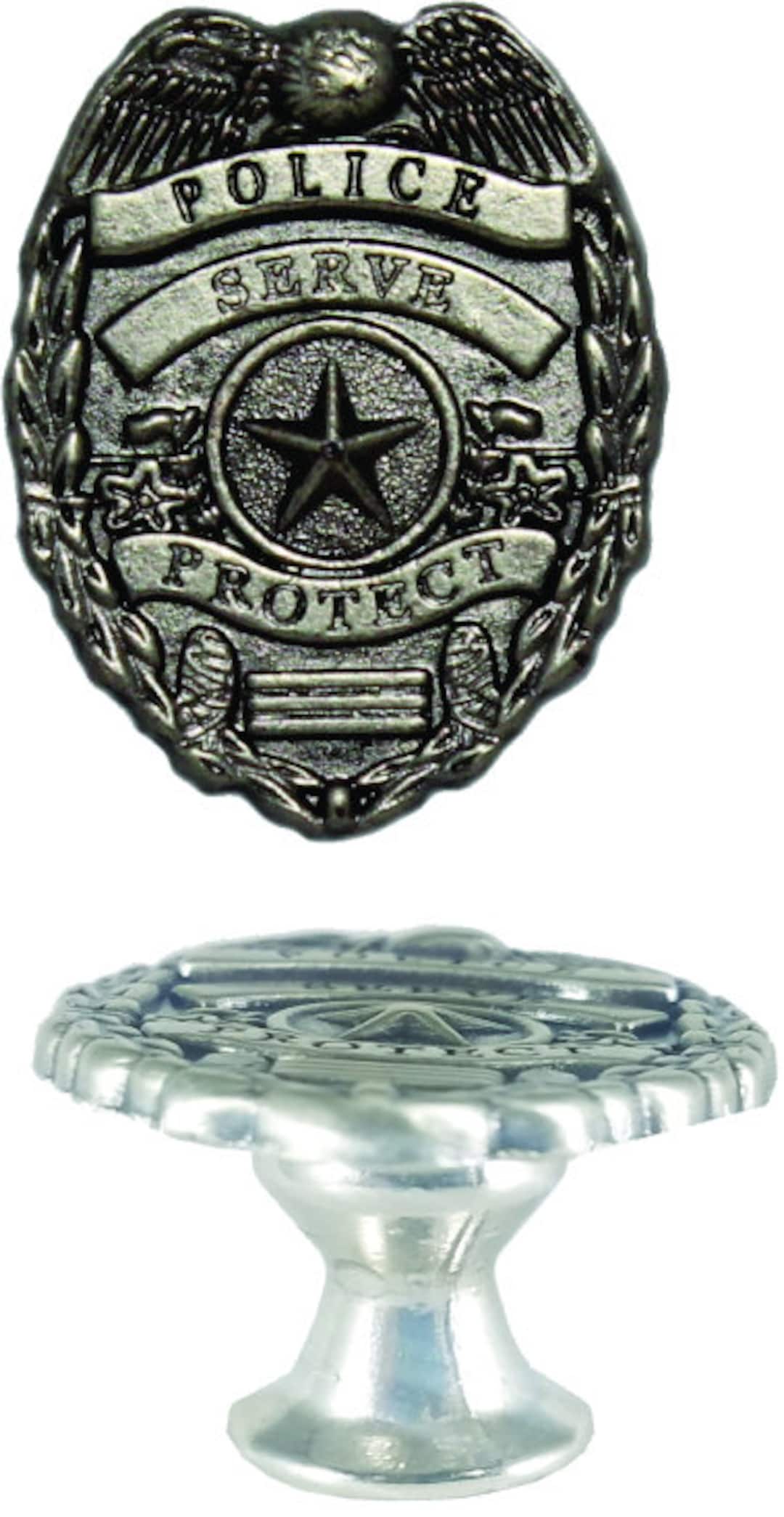 Custom Police Drawer or Cabinet Knobs, Set of 6 - Etsy