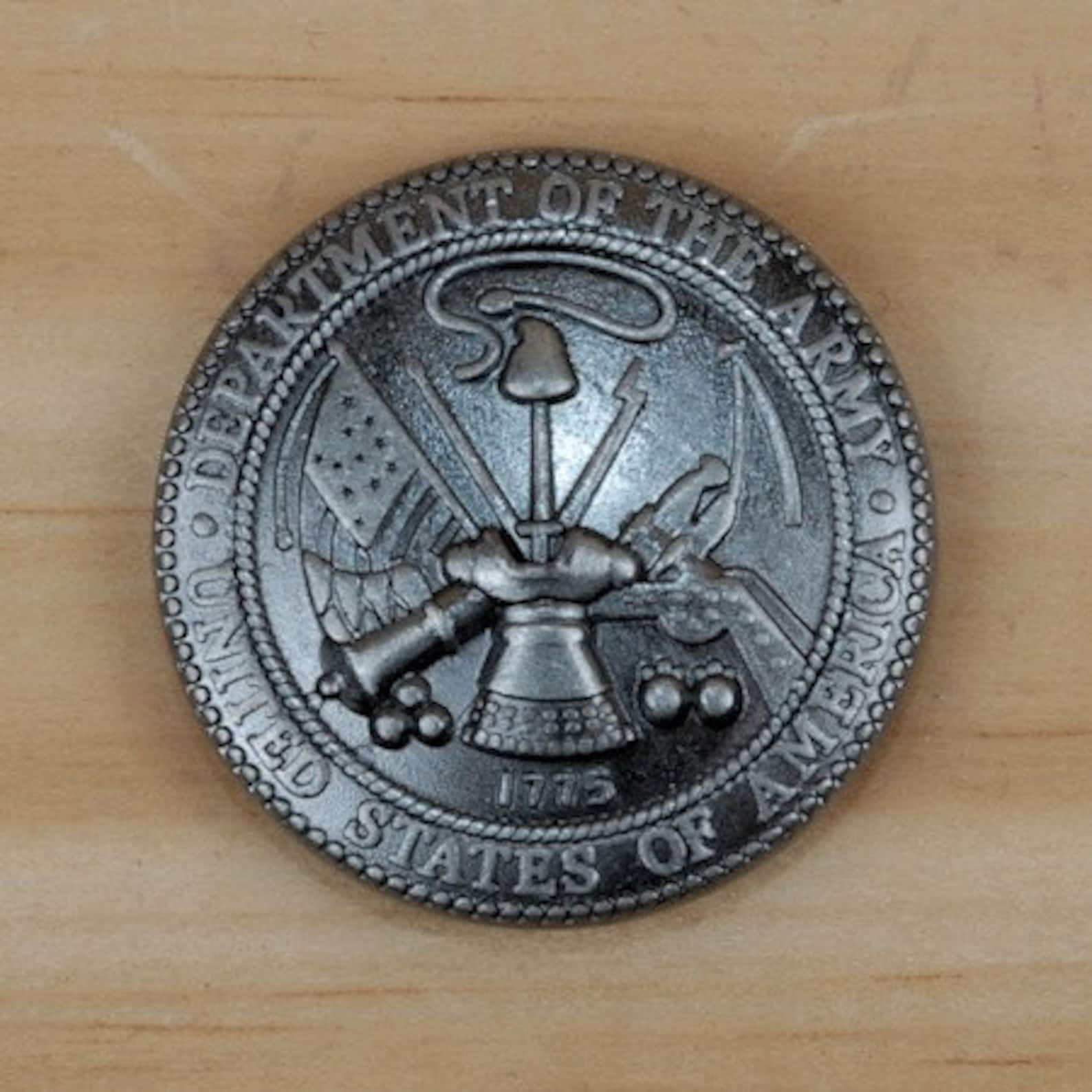 United States Army Concho Bottle Opener, Key Fob, Key Holder, or Money ...