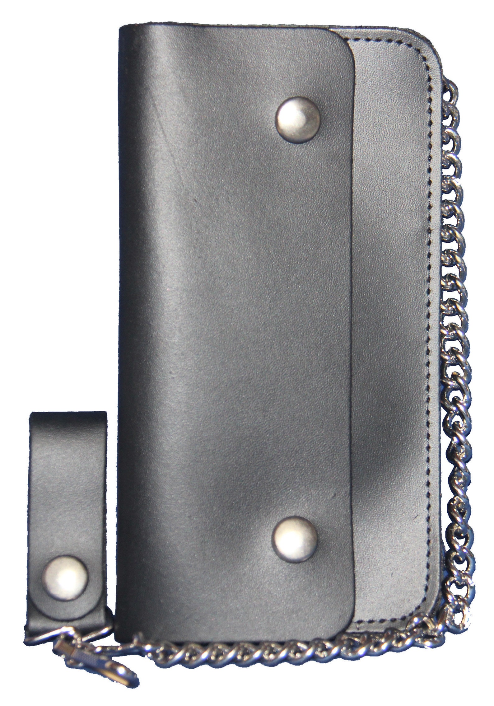 Custom Leather Long Black Chain Wallet. MADE IN USA - Etsy