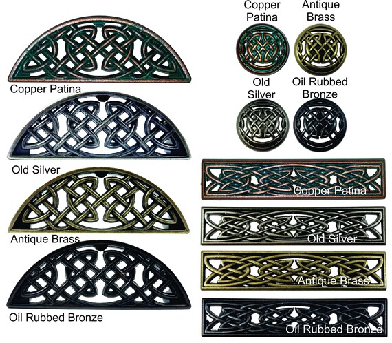 Classic Celtic Knot Knobs Handles and Bin Pulls - Etsy