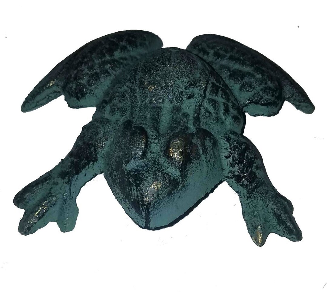 Cast Iron Frog - Turquoise Copper Patina - Etsy
