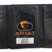 Custom Ariat Premium Shield Brown Tri-fold Wallet Military Mason ...