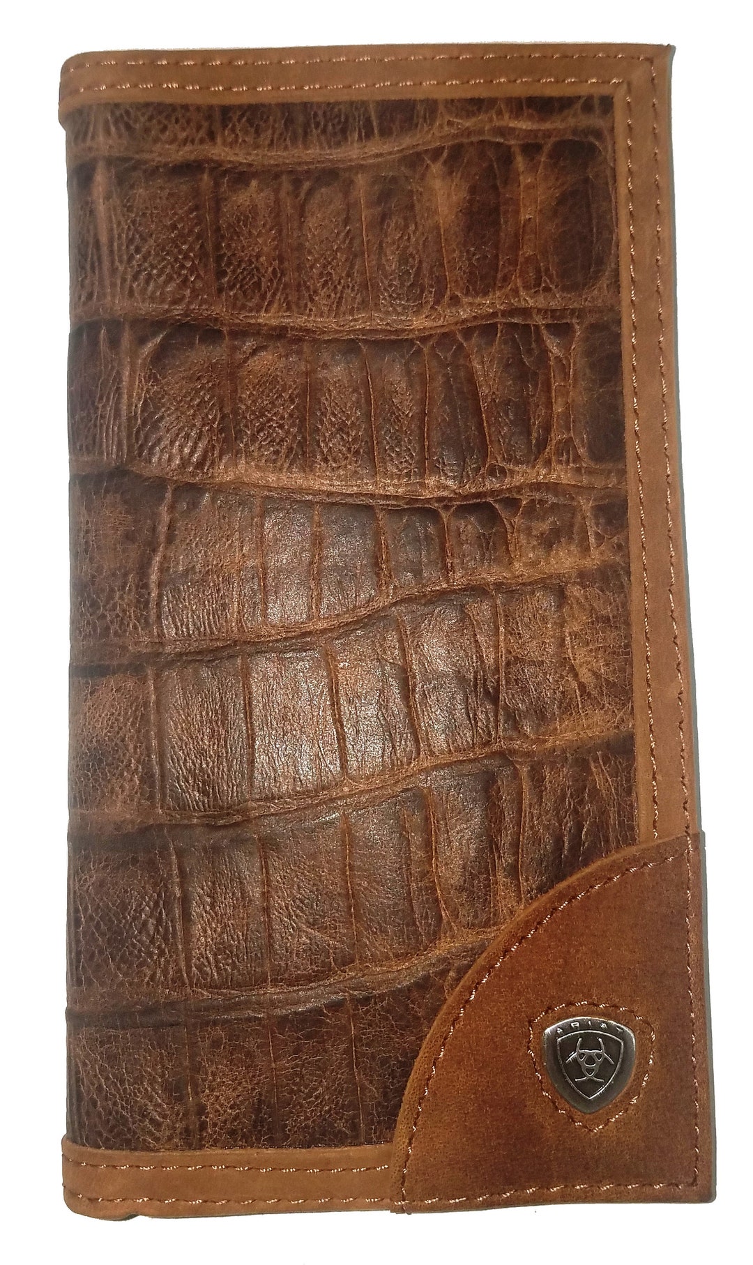 Custom Ariat Long Gator Print Leather Wallet - Etsy