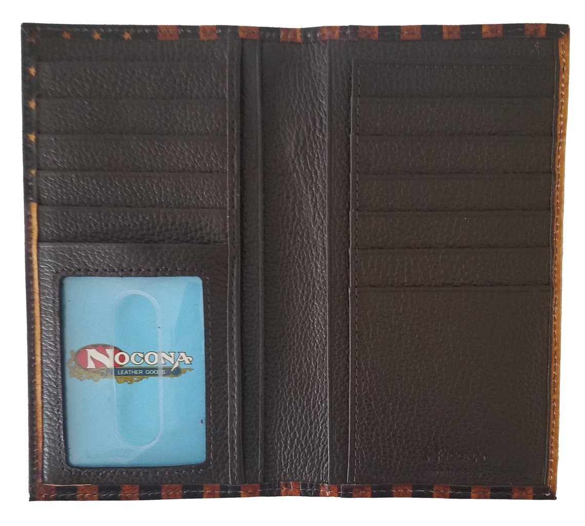 Nocona Classic American Flag Long Wallet Military Mason | Etsy