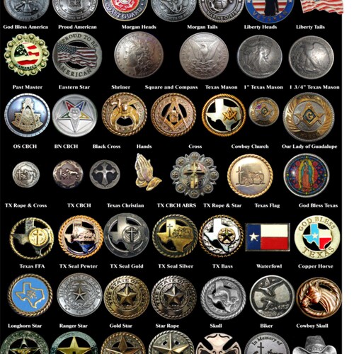 Decorative Screw Back Concho Military Masonic Texas Cowboy - Etsy