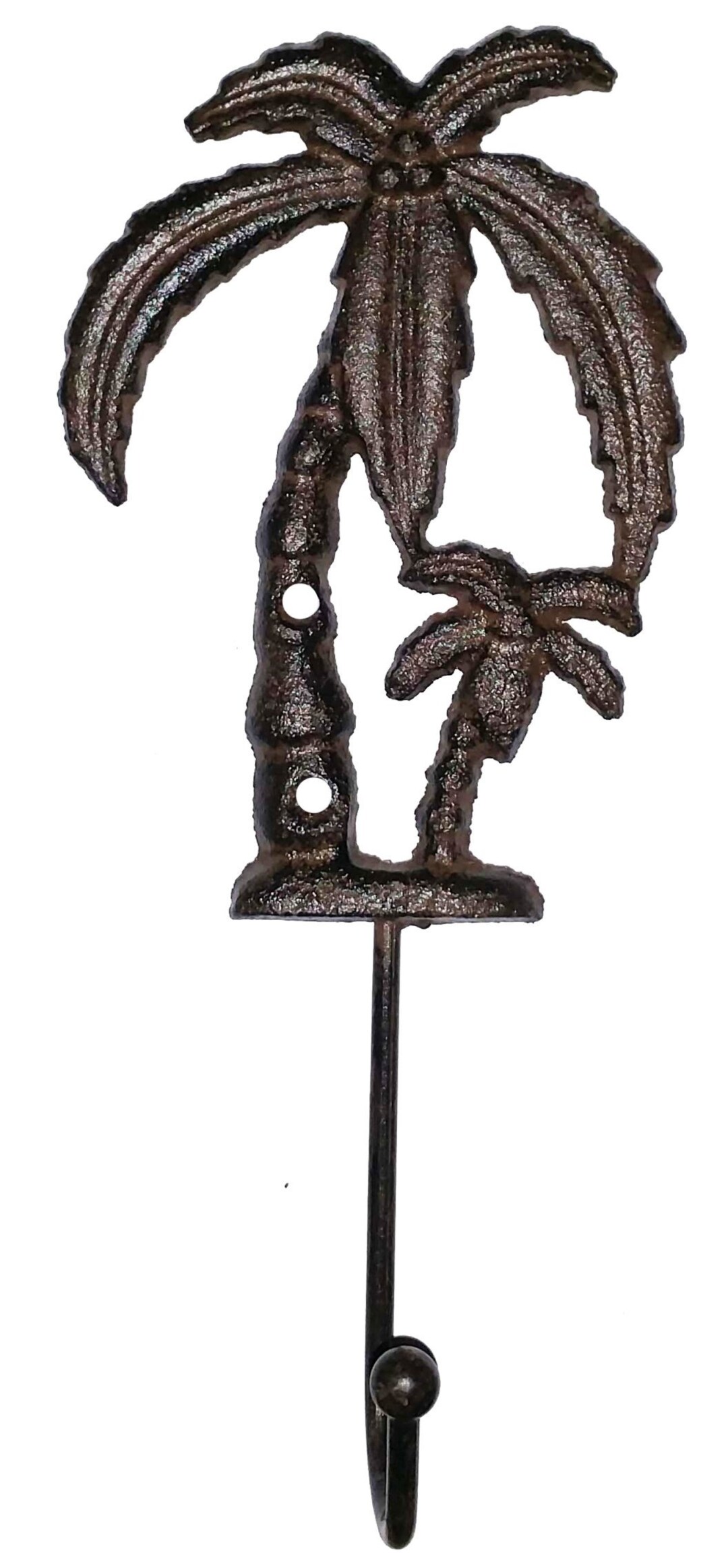 Tall Rustic Cast Iron Palm Tree Hook - Etsy