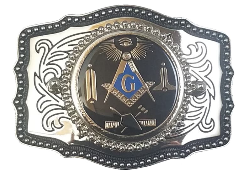Gold or Silver Working Tools Masonic Belt Buckles and Bolos - Etsy