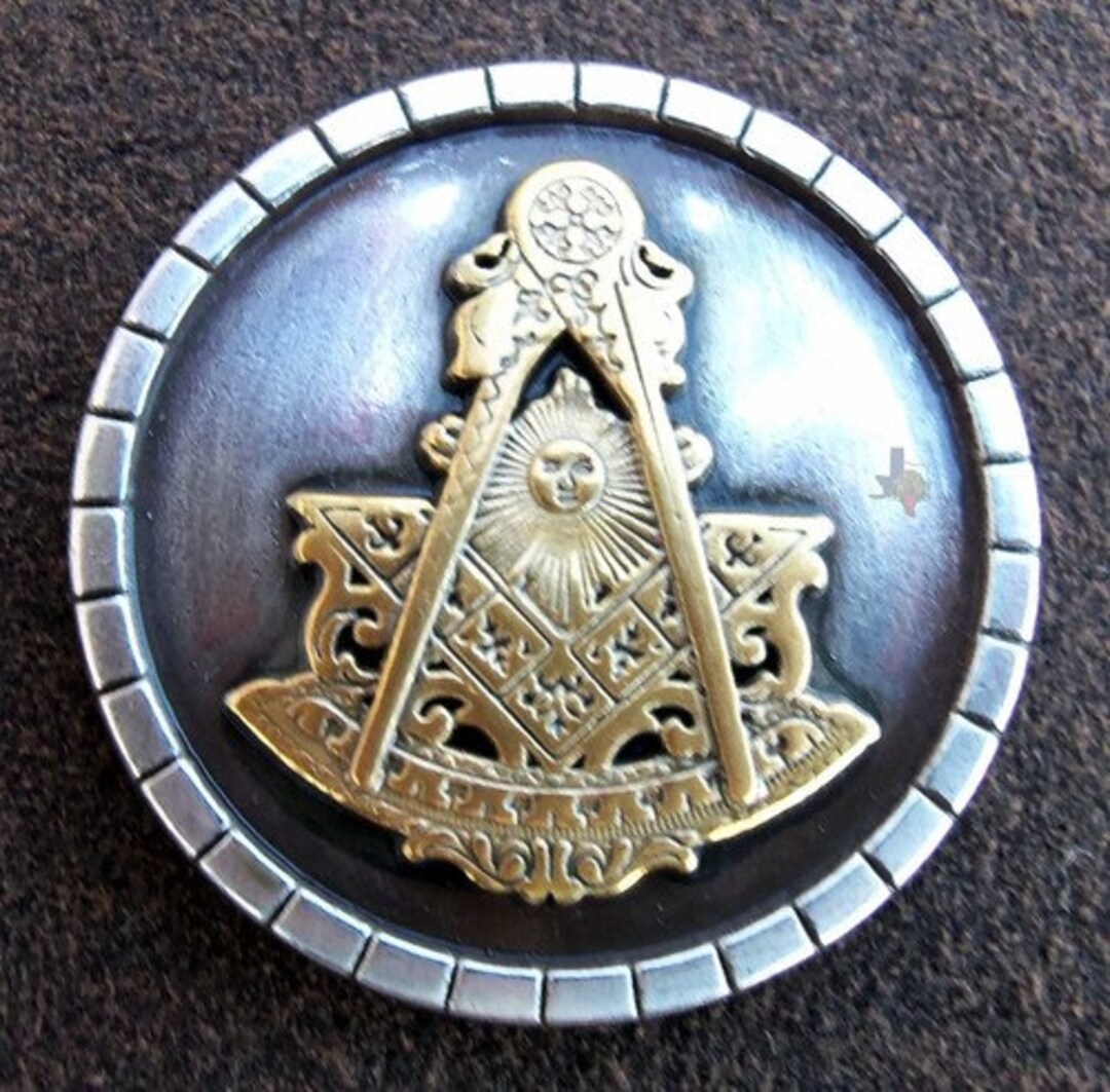 Masonic Conchos Mason Square and Compass Texas Mason Past Master ...