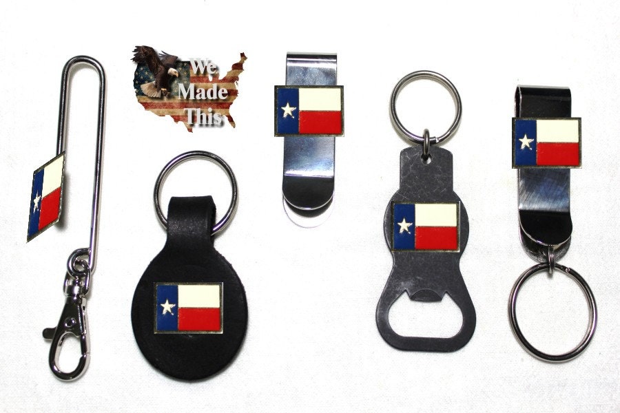 Texas Flag Lone Star Concho Bottle Opener Key Fob Key - Etsy