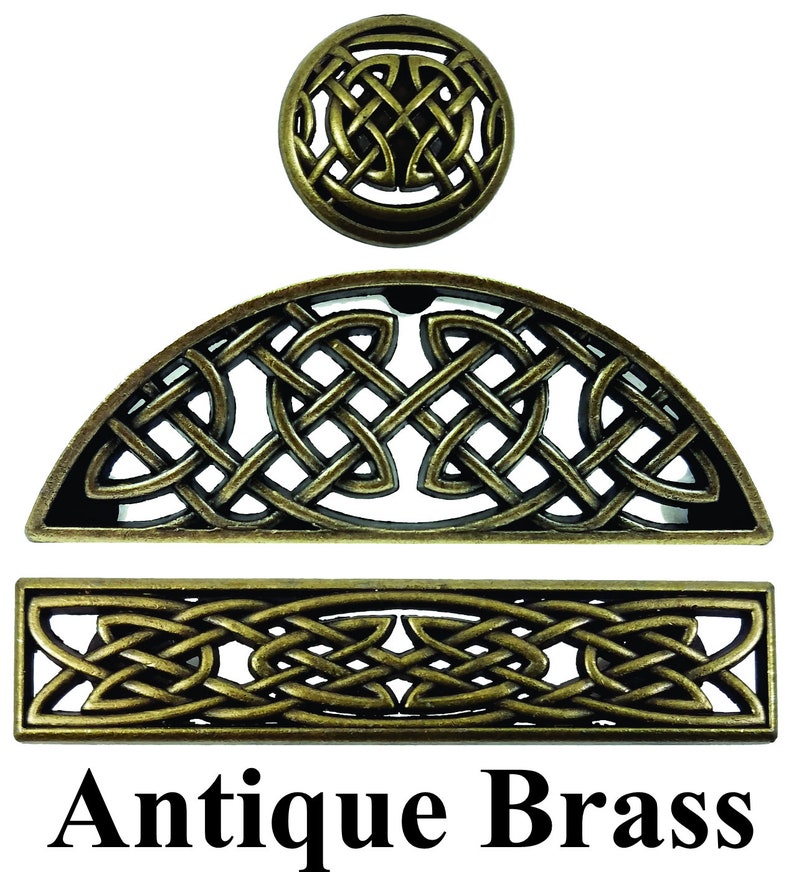 Classic Celtic Knot Knobs, Handles, and Bin Pulls - Etsy