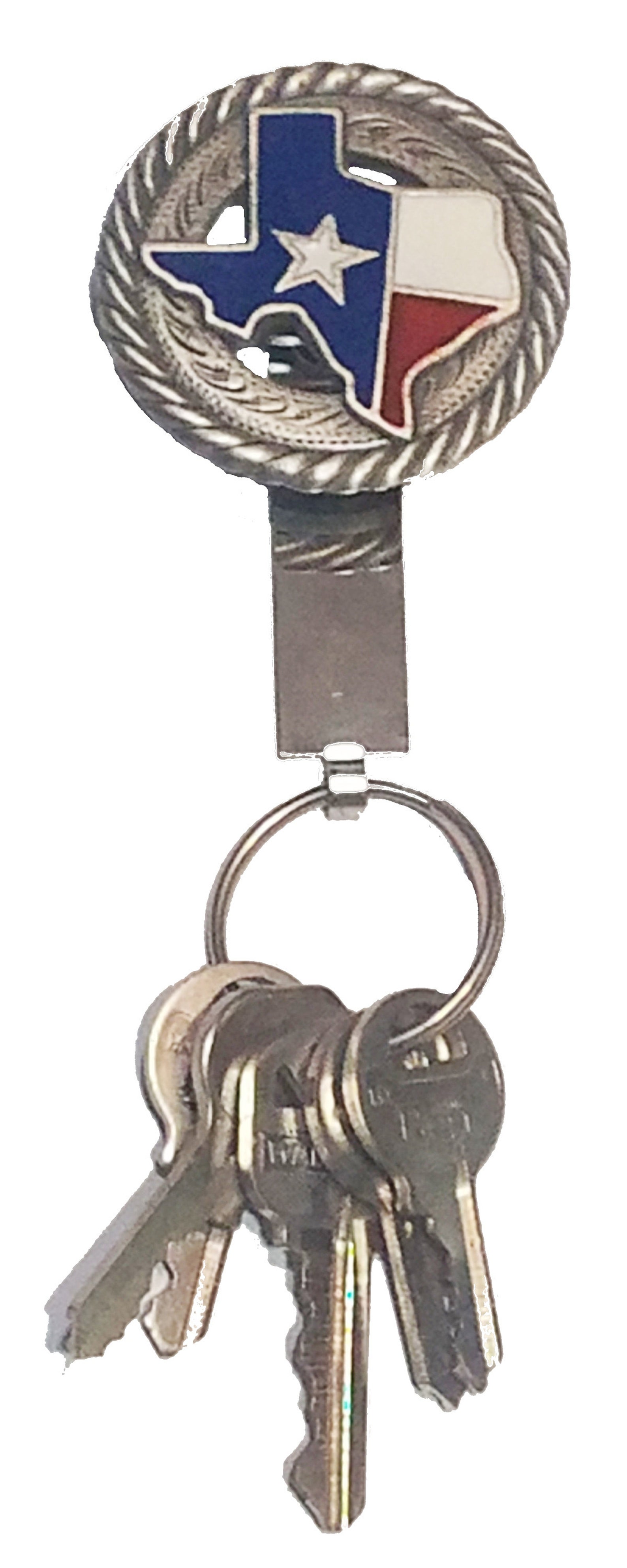 Big Texas Out of the Pocket Key Holder 2 Inch Diameter Clip on Masonic ...