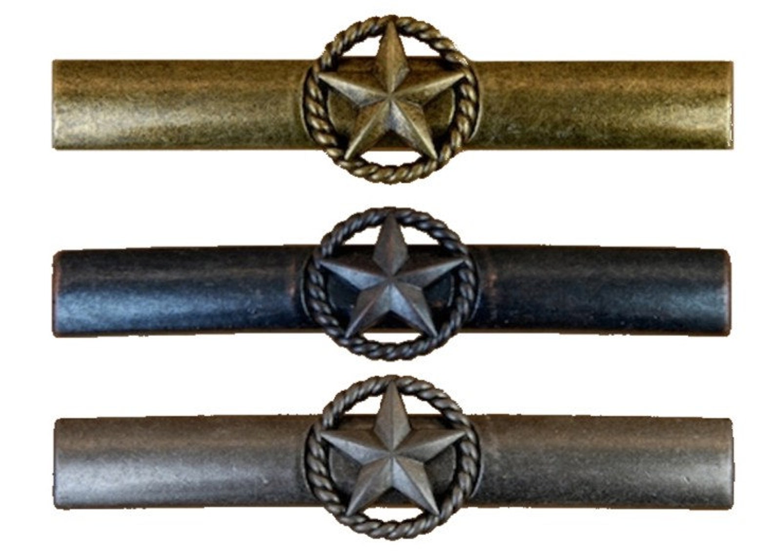 Thin Rope Star Drawer Pulls or Cabinet Knobs. Western, Southwest ...