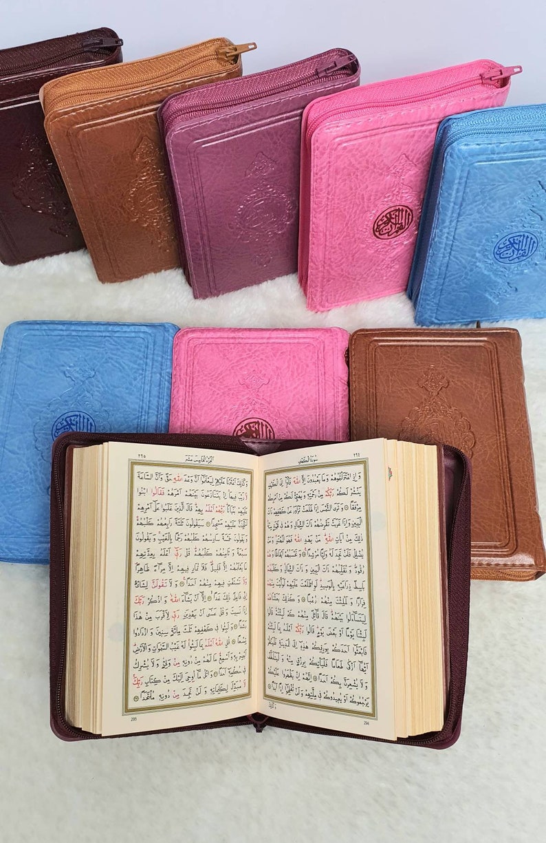 Quran Book With Faux Leather Zipped Case Holy Quran - Etsy UK