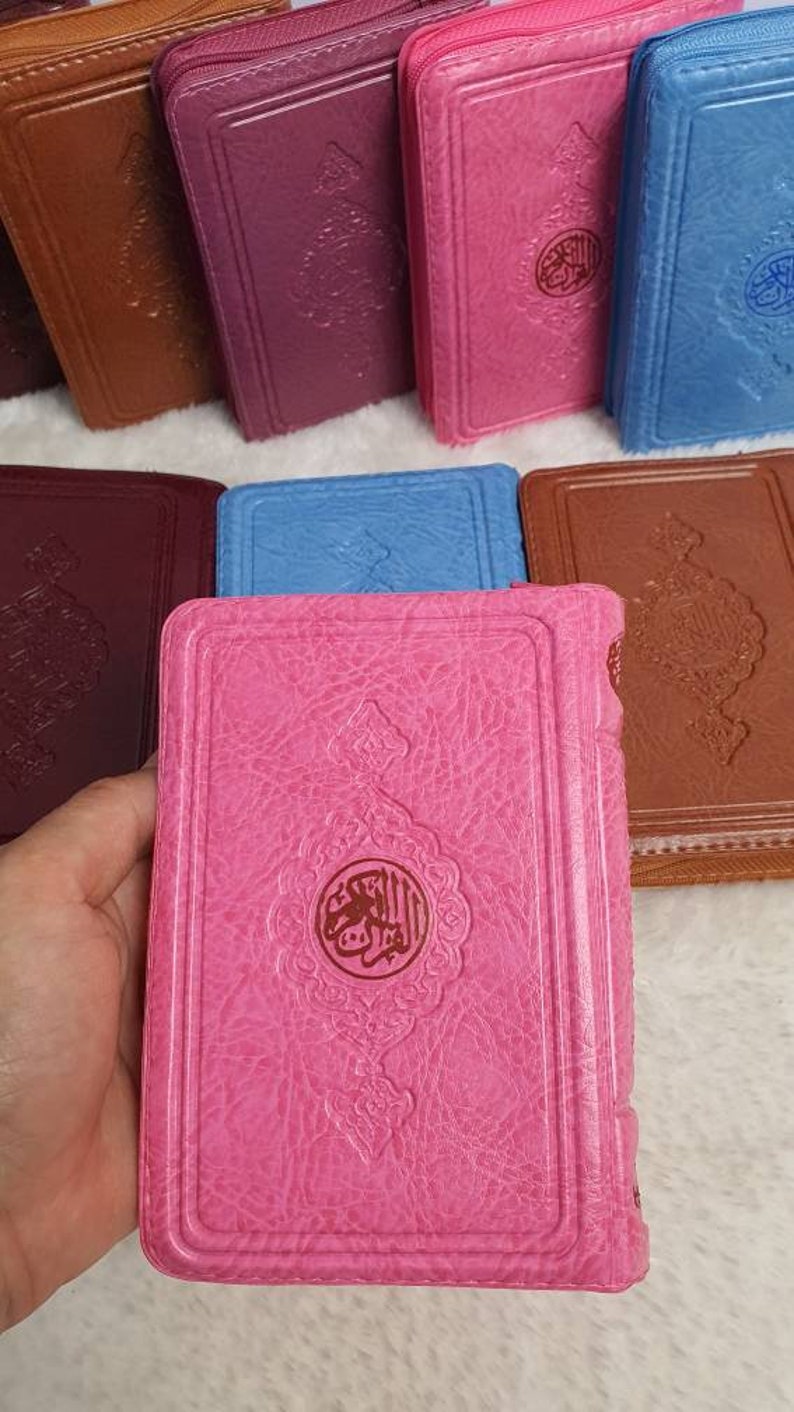 Quran Book With Faux Leather Zipped Case Holy Quran - Etsy