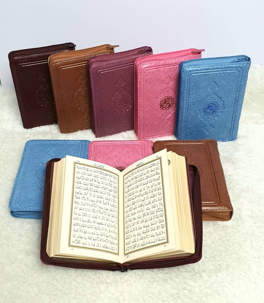 Quran Book With Faux Leather Zipped Case Holy Quran - Etsy UK