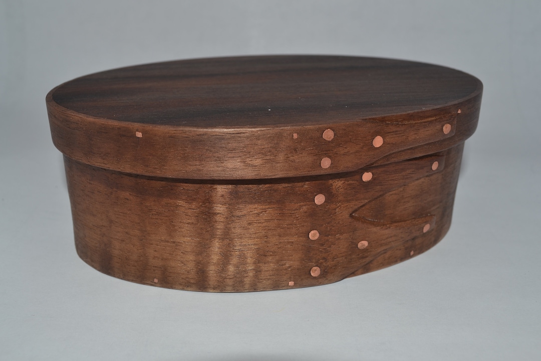 No 2 Shaker Oval Box - Walnut - Etsy