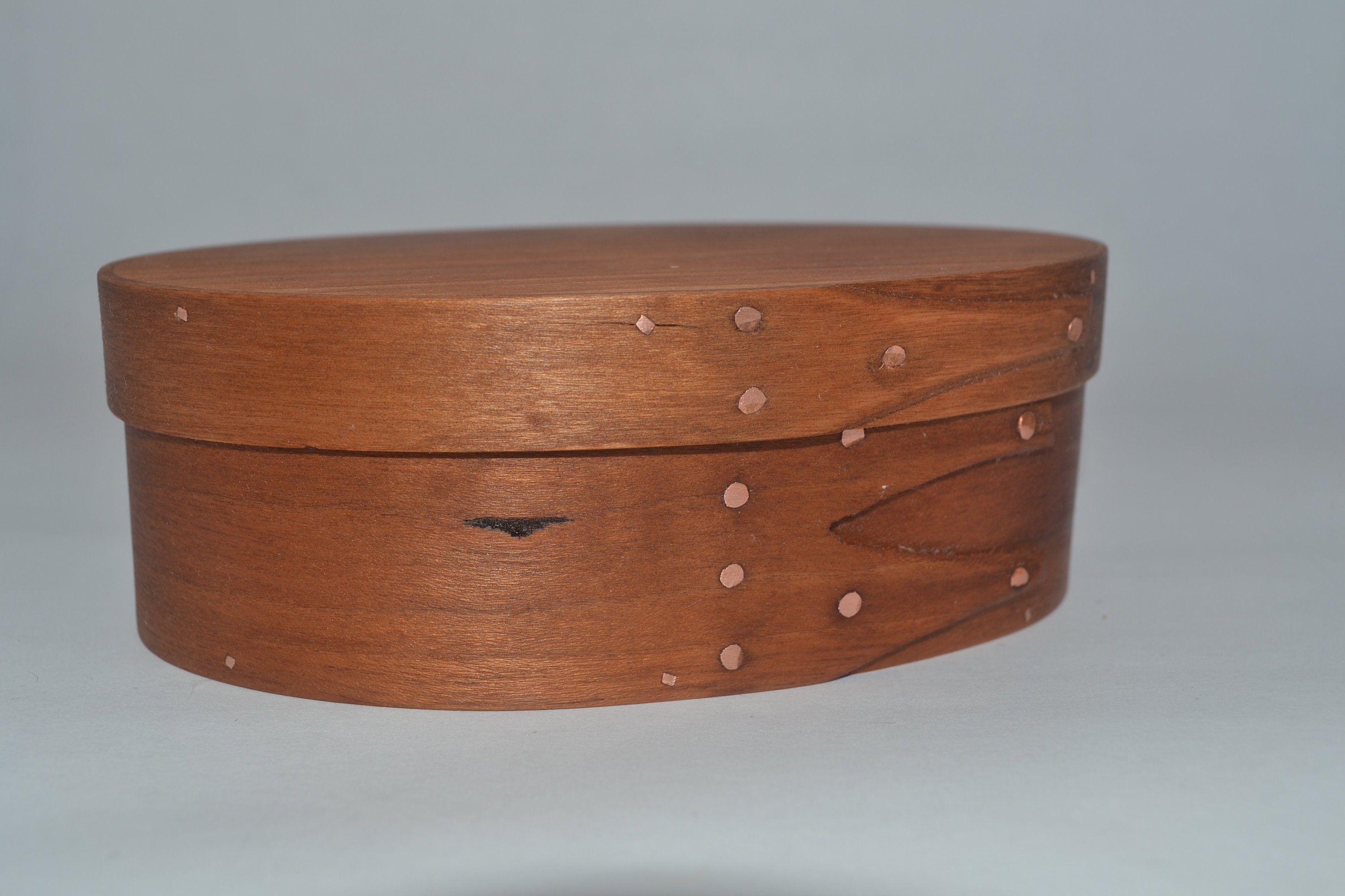 No 1 Shaker Oval Box - Cherry and Old Growth Eastern White Pine - Etsy