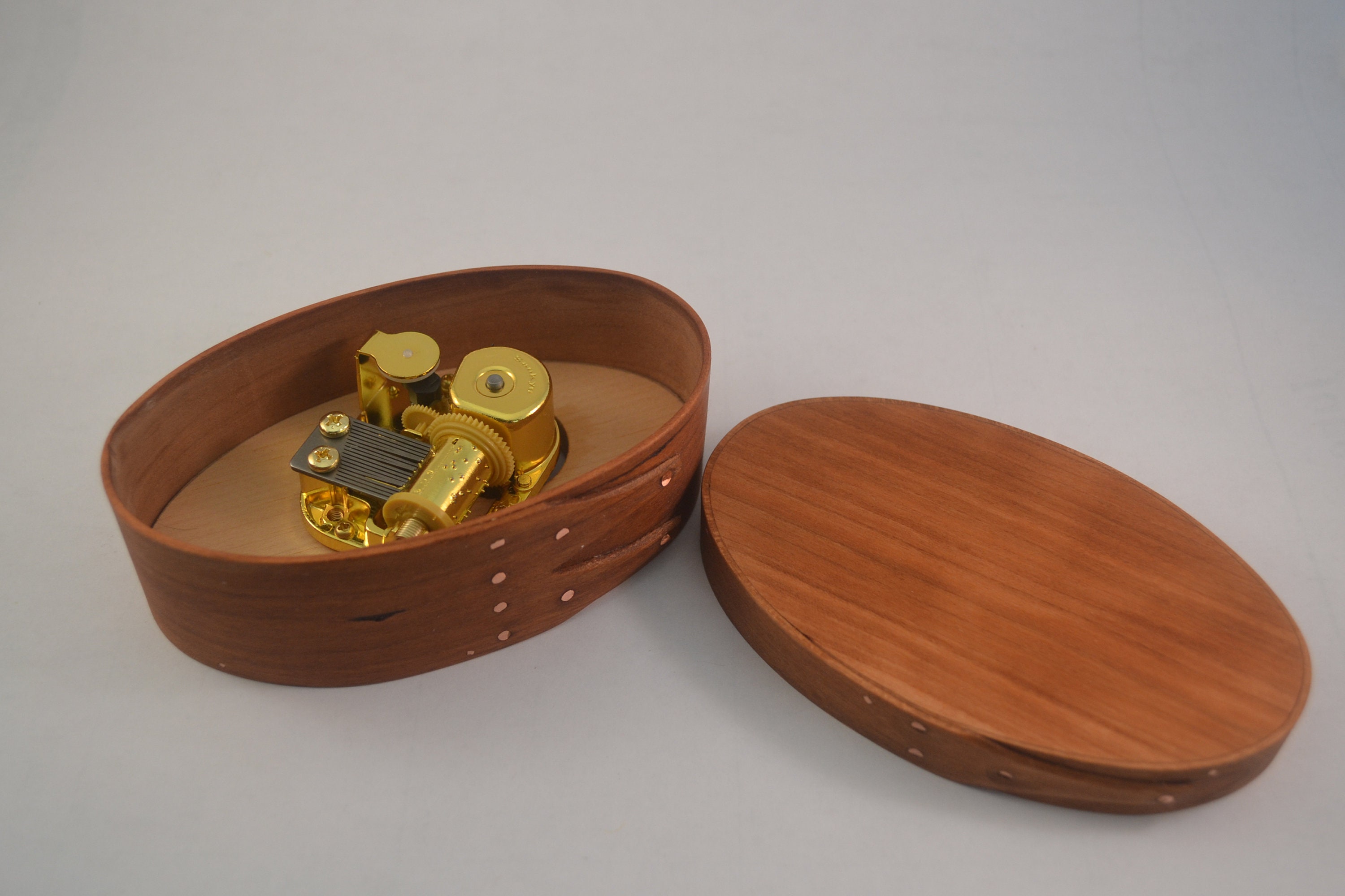 Cherry Handcrafted Shaker Style Oval Music Box Size 1 - Etsy