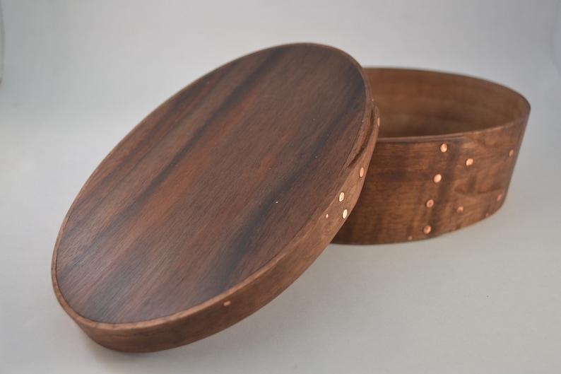 No 2 Shaker Oval Box Walnut - Etsy
