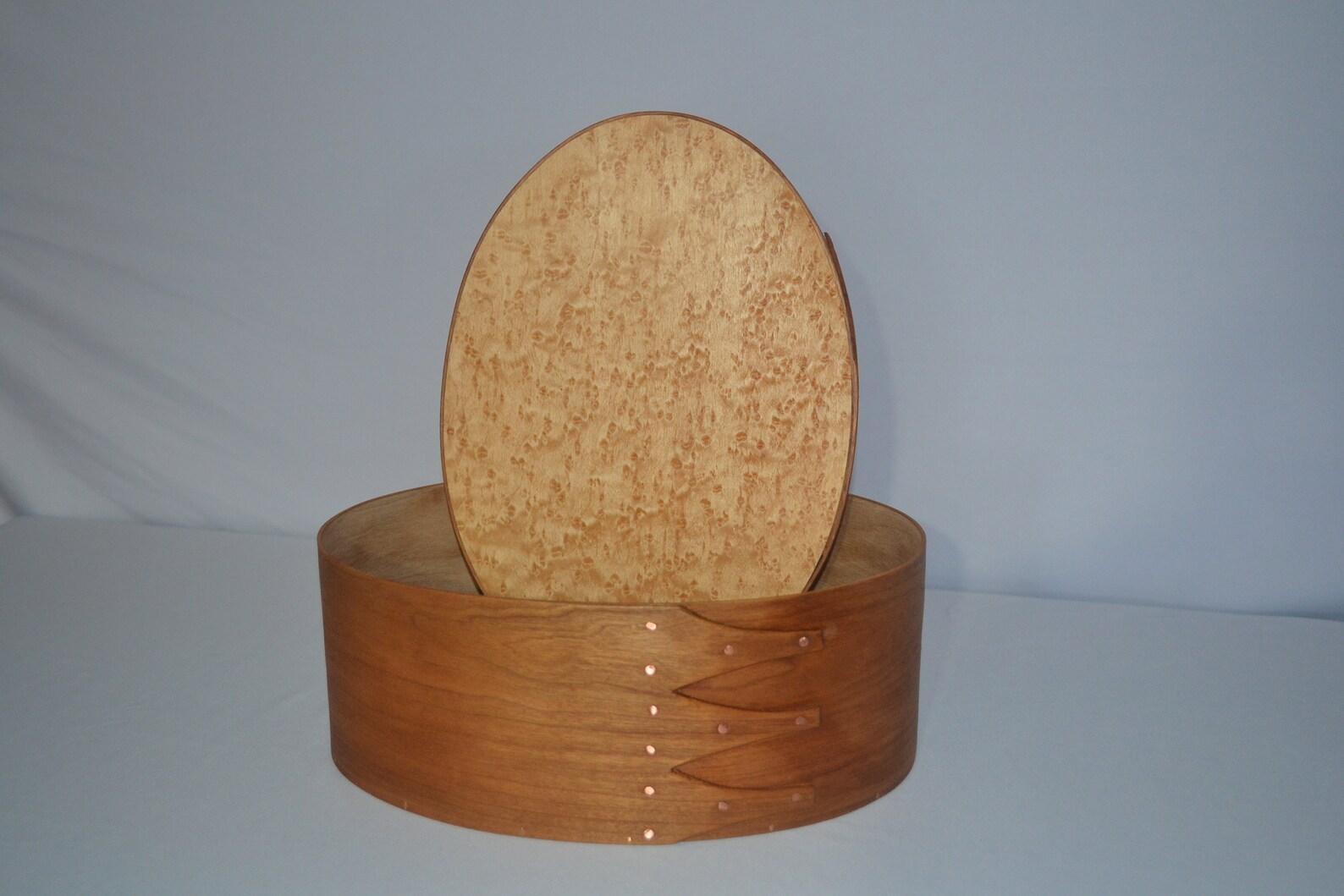 Shaker Oval Box No 4 Cherry and Birdseye Maple - Etsy