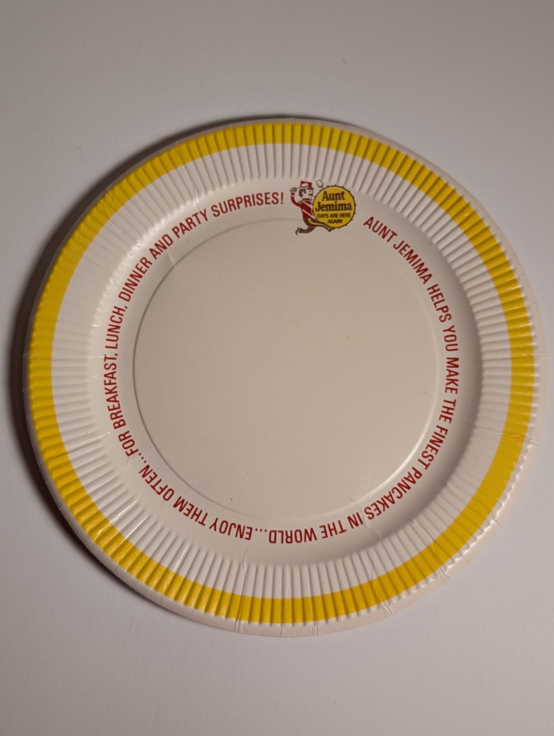 Vintage Aunt Jemima Days Are Here Again Pancake Syrup Paper Americana ...