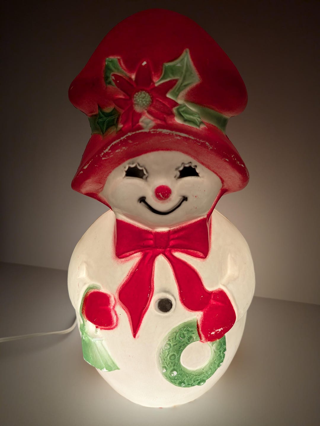 Vintage Union Products Mrs Jolly George 13 Snowlady SNOWMAN Christmas ...