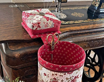 Thread Catcher With Detachable Patchwork Pincushion, Sew Sassy Design ...