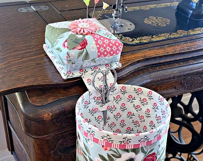 Thread Catcher With Detachable Patchwork Pincushion, Lella Boutique ...