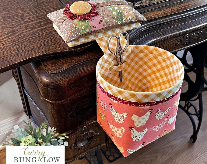 Thread Catcher With Detachable Pincushion, Sew in Style, Scrap Catcher ...