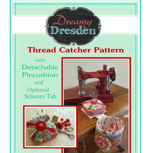 SEW SASSY Thread Catcher Sewing Pattern Pincushion Scrap Bag - Etsy