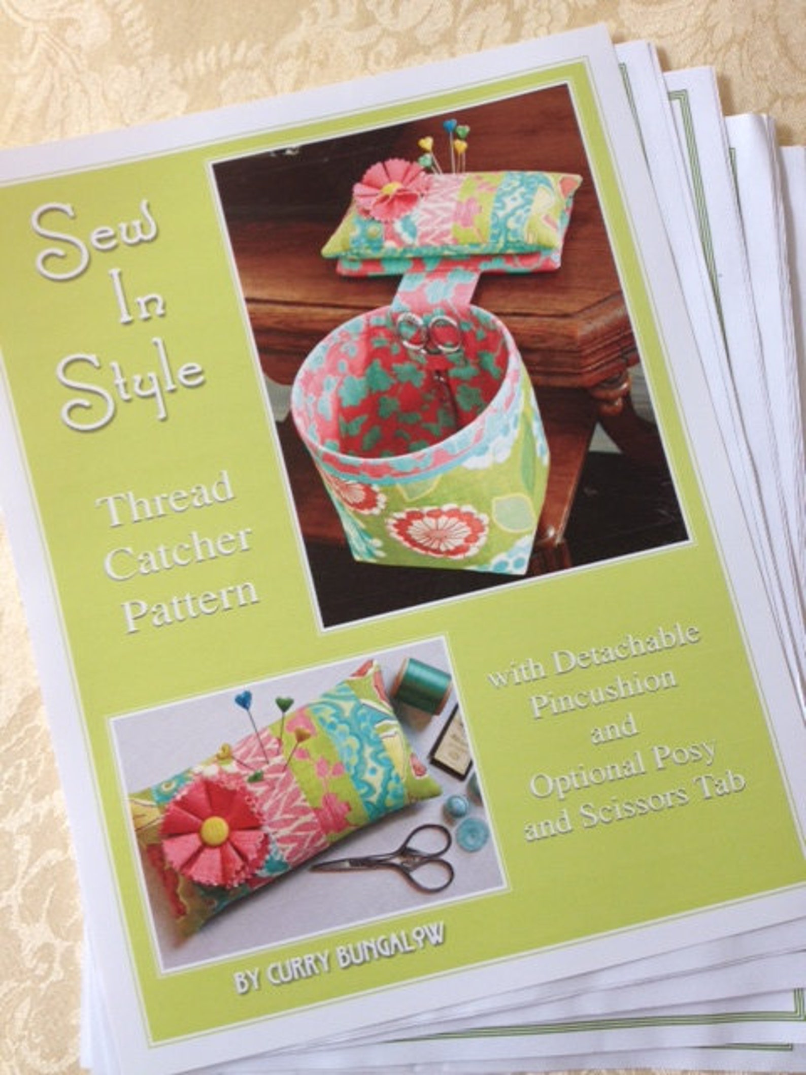SEW IN STYLE Thread Catcher Sewing Pattern -sewing Accessory - Printed ...