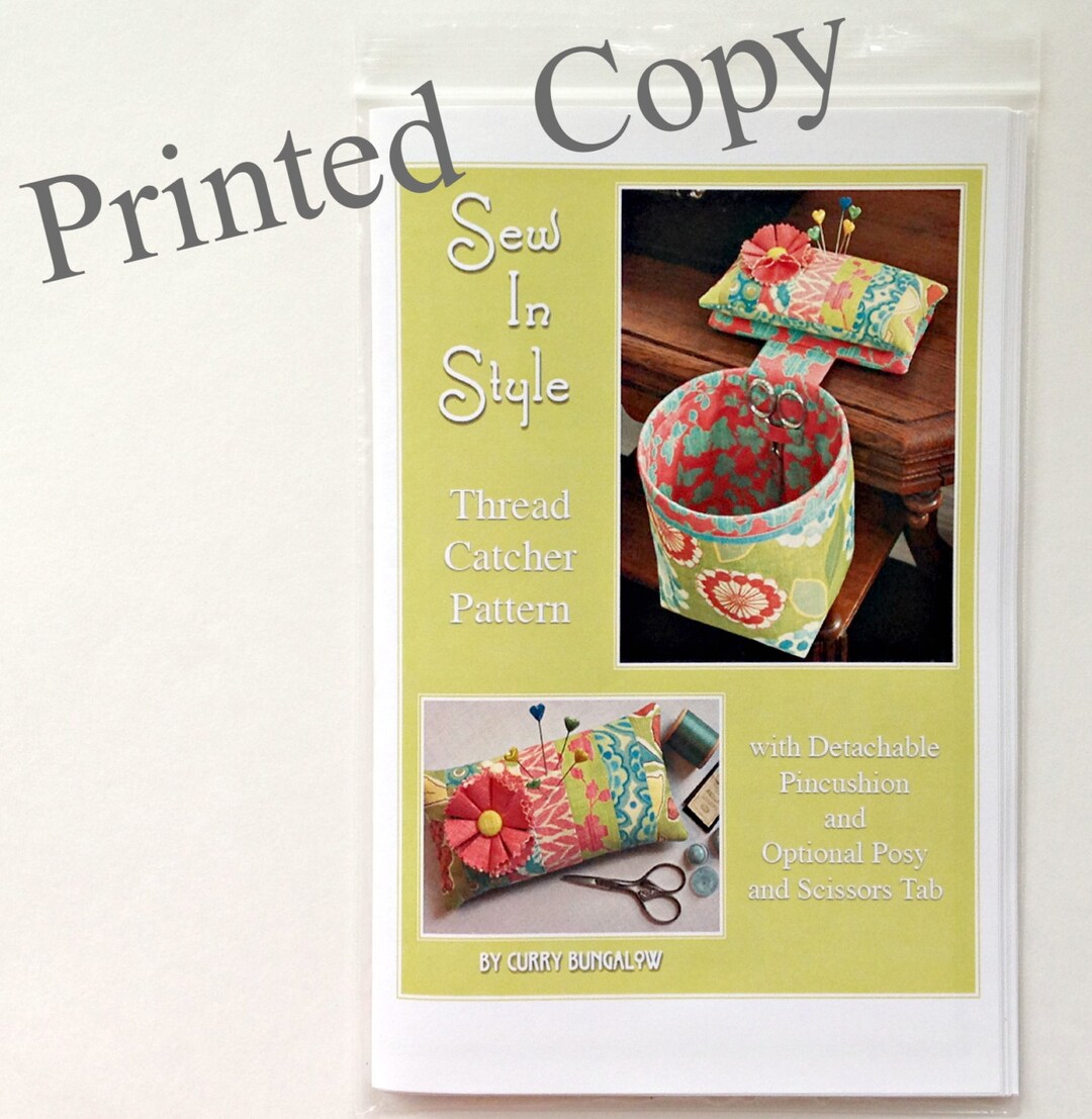 SEW IN STYLE Thread Catcher Sewing Pattern sewing Accessory Printed ...