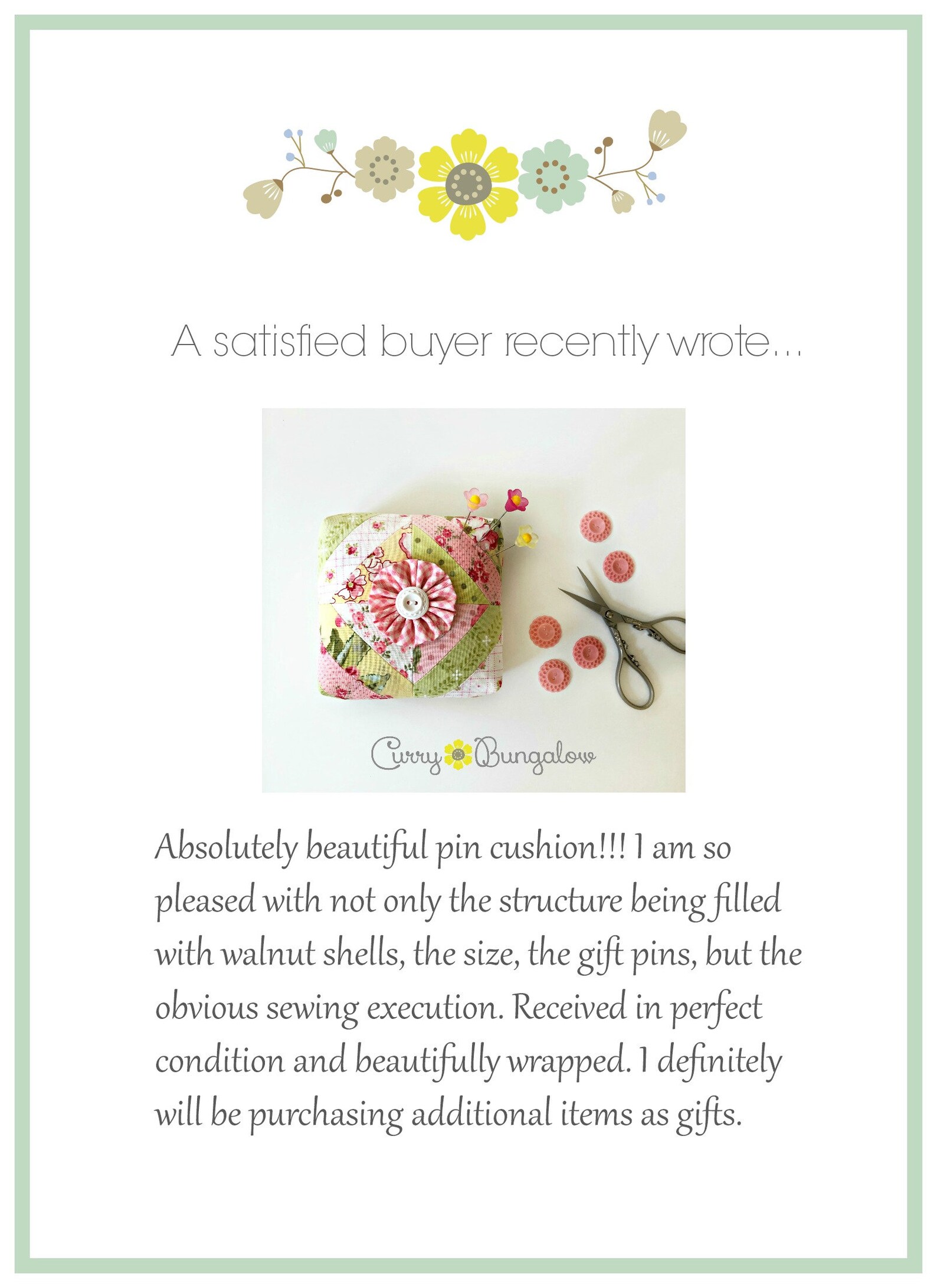 Patchwork Pincushion With Needle Minder Sewing Accessory | Etsy