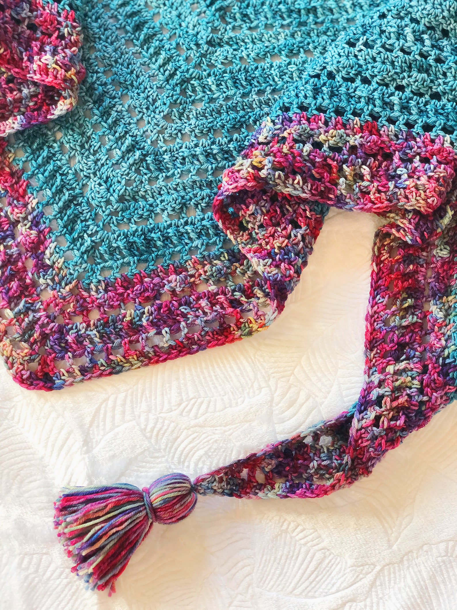 Pisces Shawl Crochet Pattern PDF Crochet Shawl Crochet - Etsy