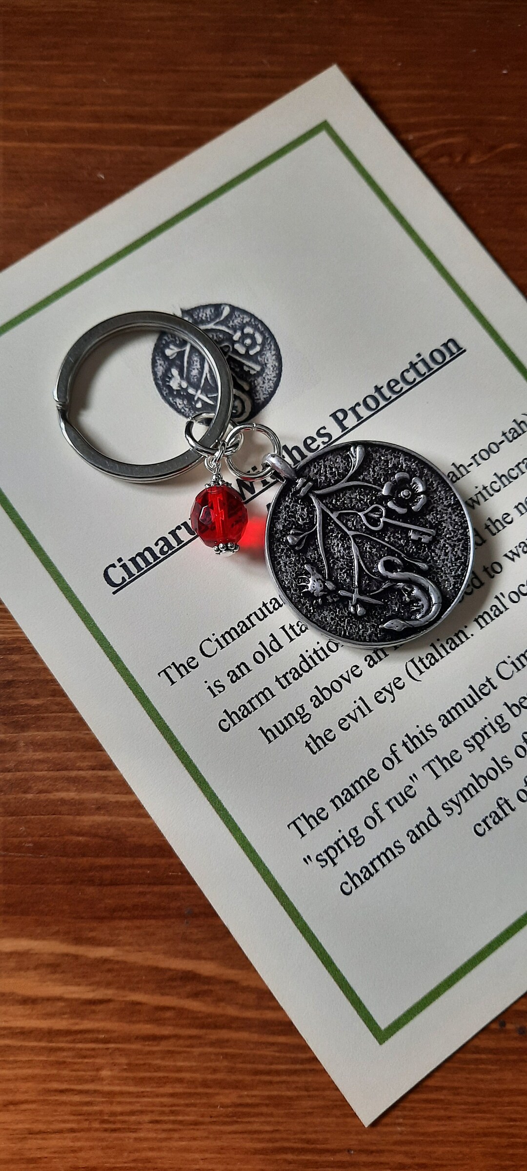 Cimaruta Key Ring Witches Protection From the Evil Eye, Good Luck Charm ...