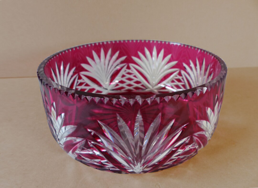 Antique Crystal De Saint Louis Bowl Before 1936s - Etsy