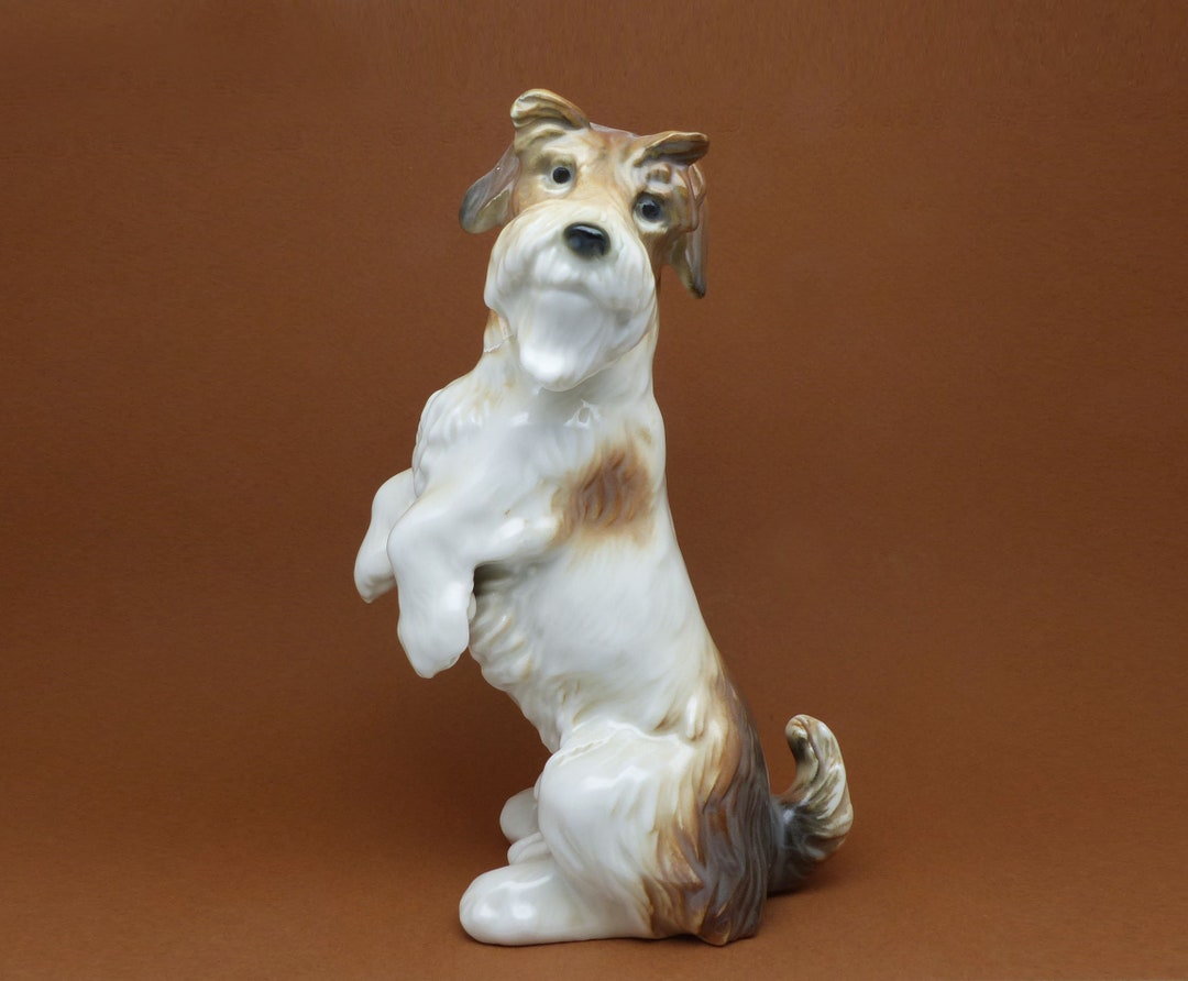 Karl Ens Terrier Dog Porcelain Figurine - Volkstedt - First Edition ...
