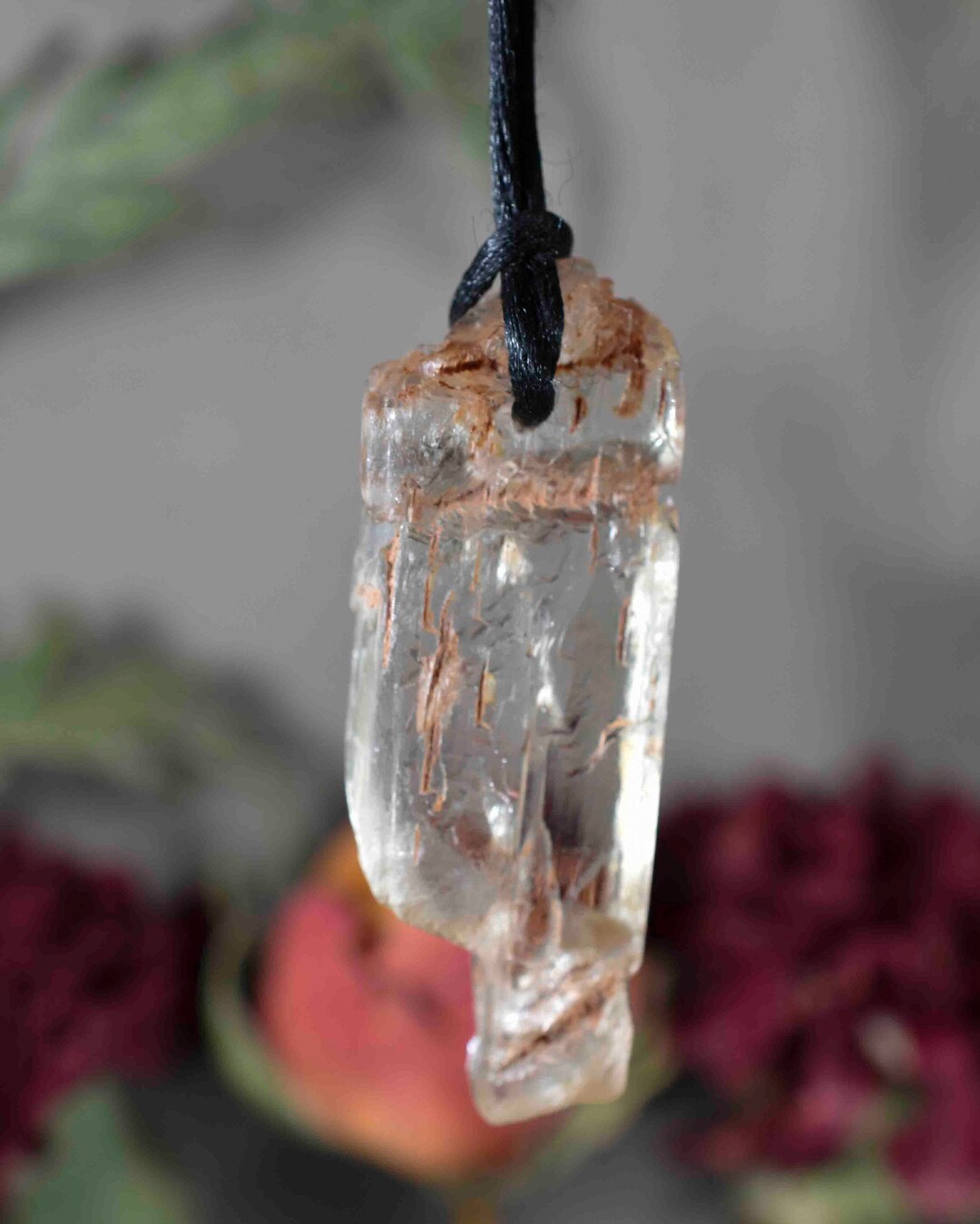 Spodumene Kunzite Crystal Pendant Free Form Natural Stone ,triphane ...
