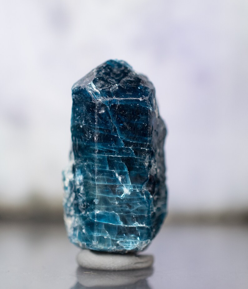 Apatite Crystal Terminated Natural Blue Crystal Brazil - Etsy