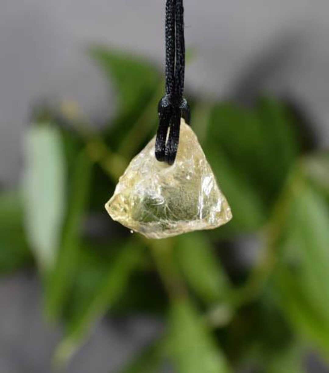 Golden Beryl Crystal Pendant Necklace Natural Brazil Golden Beryl ...
