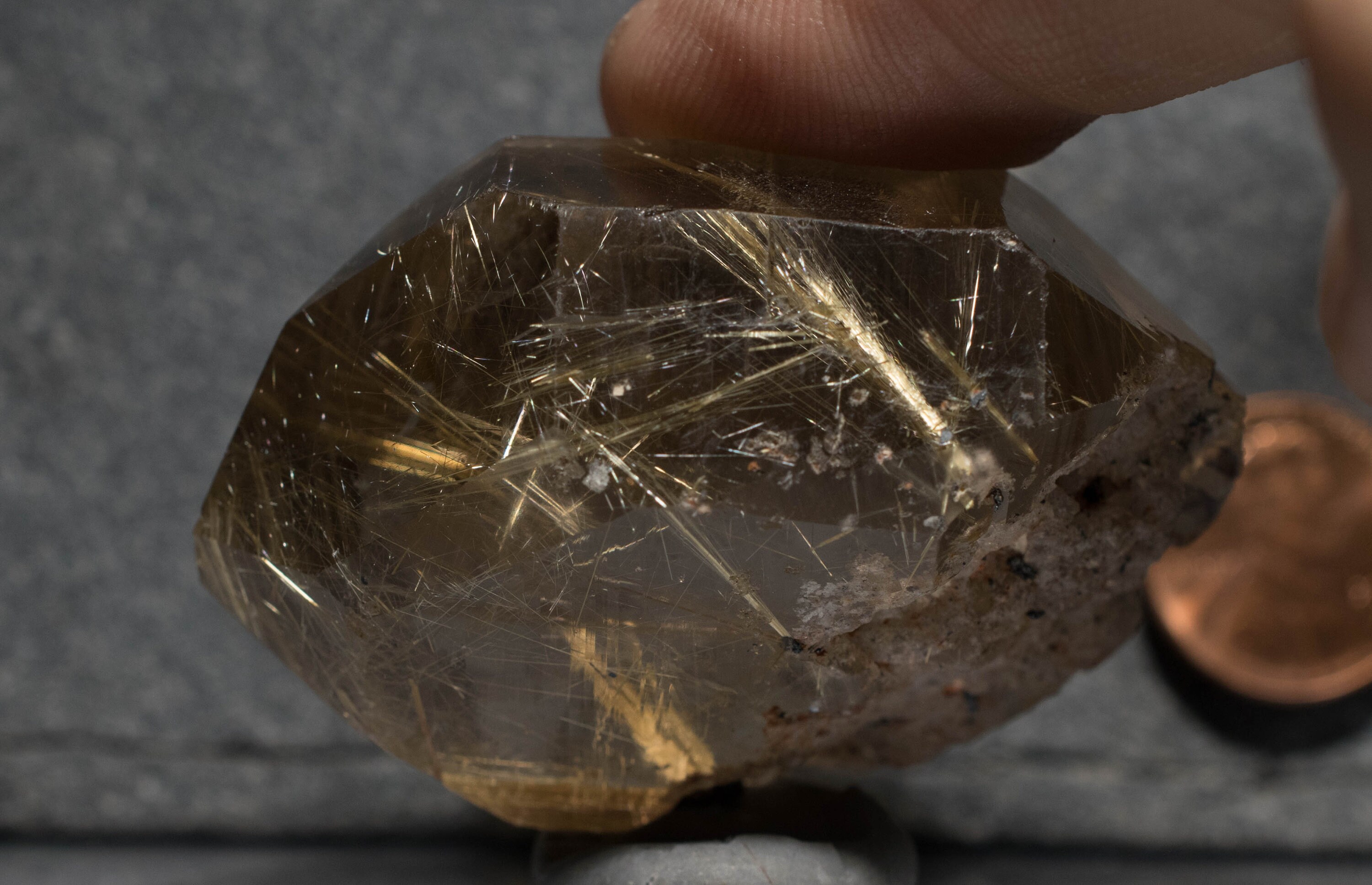 Rutilated Quartz Crystal Mineral Specimen Rutile Included | Etsy