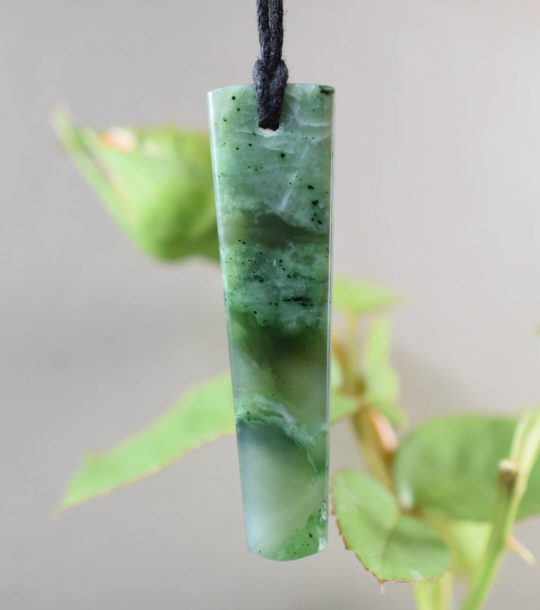 Nephrite Jade Pendantnephrite Jade Necklace Hand Cut Nephrite - Etsy